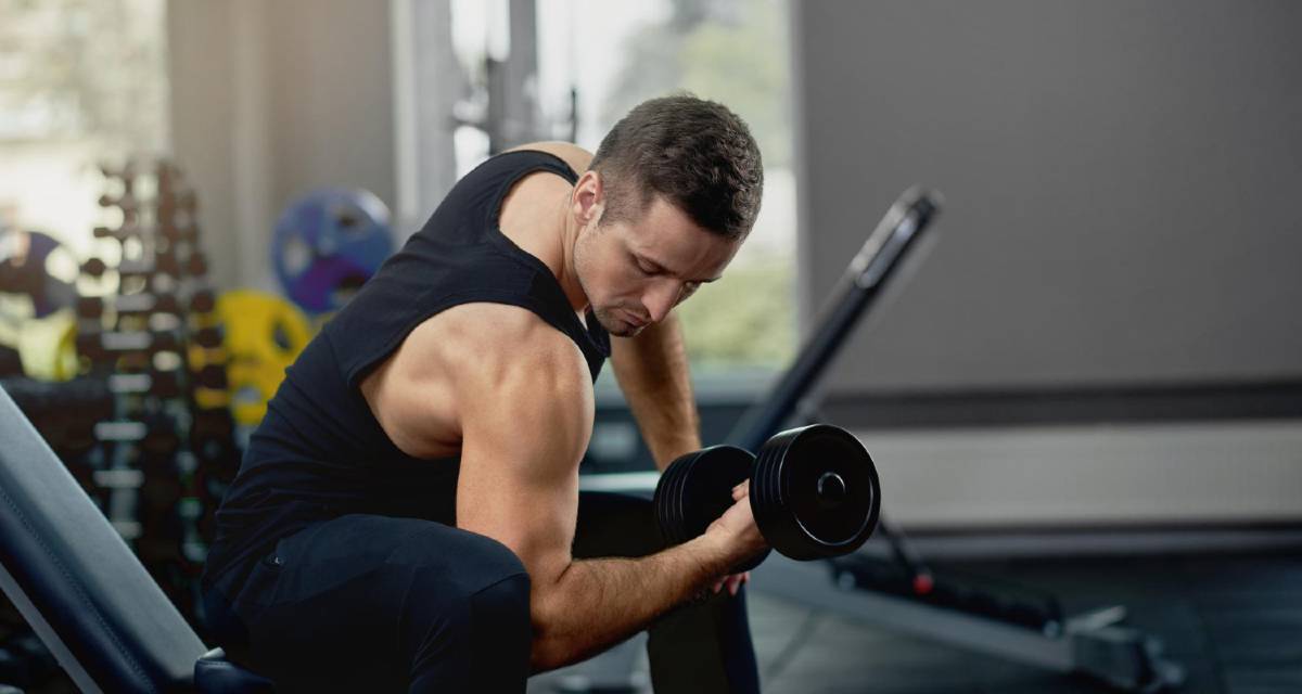 Rosca bíceps concentrada unilateral com halter - Como fazer e erros ...