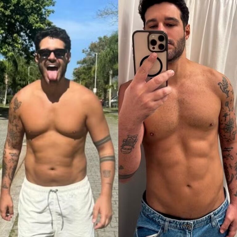 Rodrigo Mussi exibe antes e depois do corpo após mudança de hábitos ...
